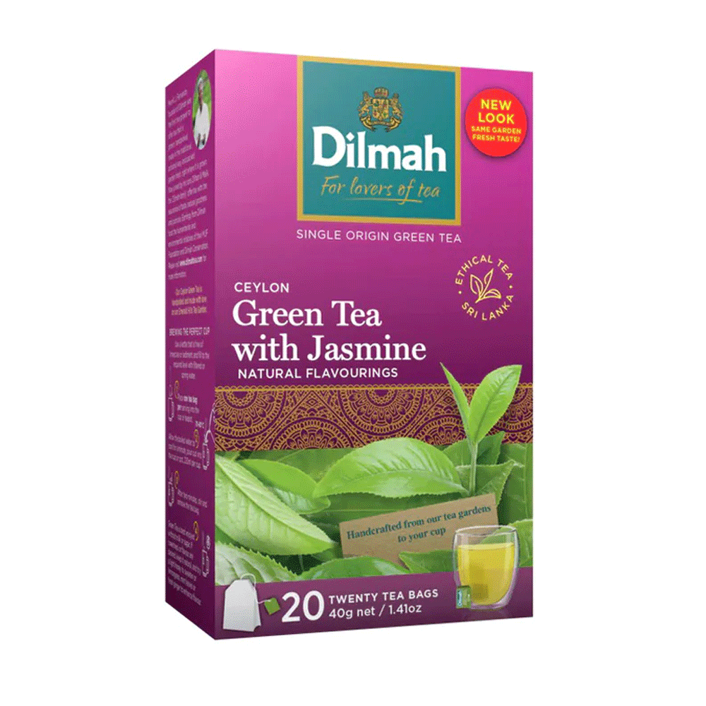 Dilmah Green Tea With Natural Jasmine 20s – Shopy