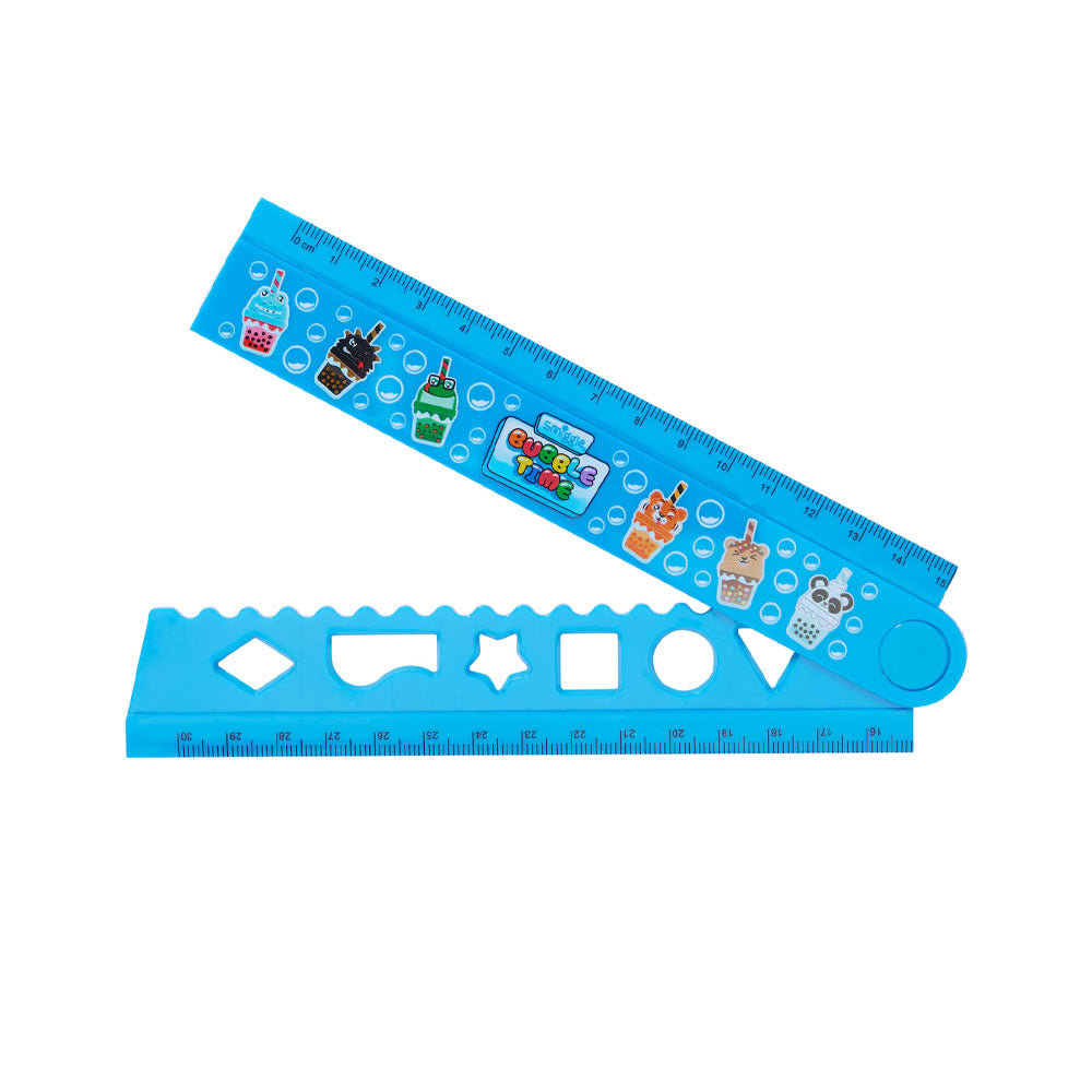 Smiggle Bubble Time Fold Up ruler Blue – Shopy